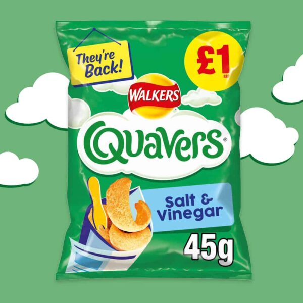 Quavers Crisps From Walkers - One Pound Crisps